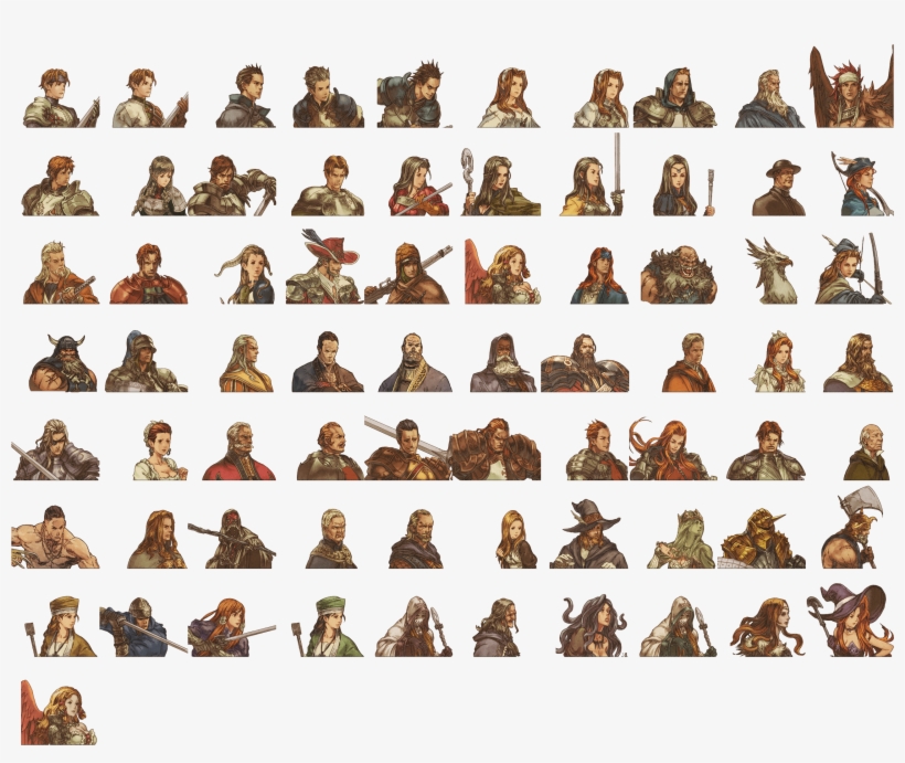 Let Us Cling Together - Tactics Ogre Character Portraits - 2560x2048 ...