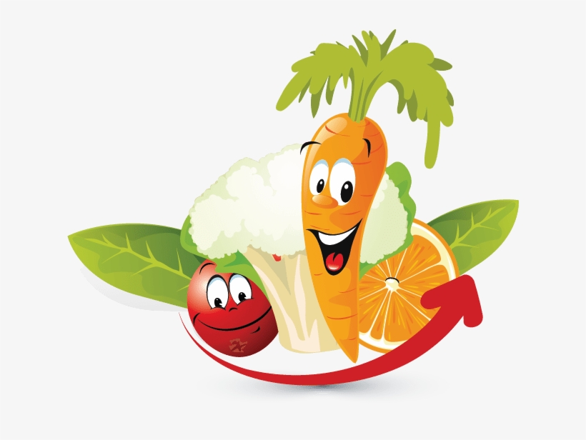 Fruits And Vegetables Animation - 734x634 PNG Download - PNGkit