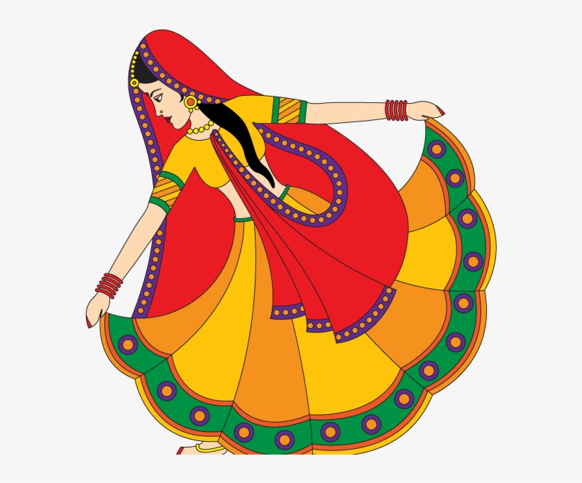 Indian Traditional Dancer Vector Attire Dress Folk - Indian Welcome ...