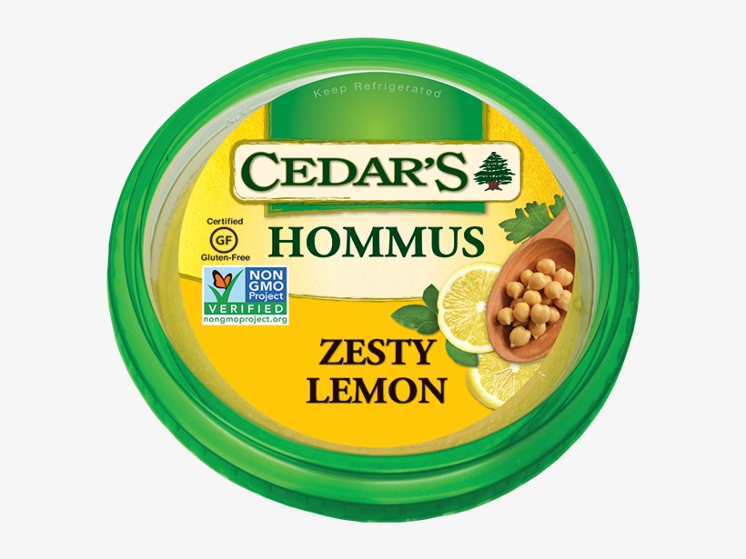 Cedar Hommus Zesty Lemon - Cedars Hummus - 600x600 PNG Download - PNGkit