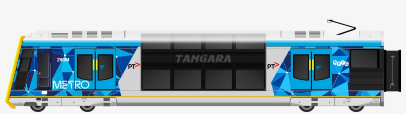 Sydney Tangara T Set Train In The Melbourne Ptv Livery - Tangara T Set ...