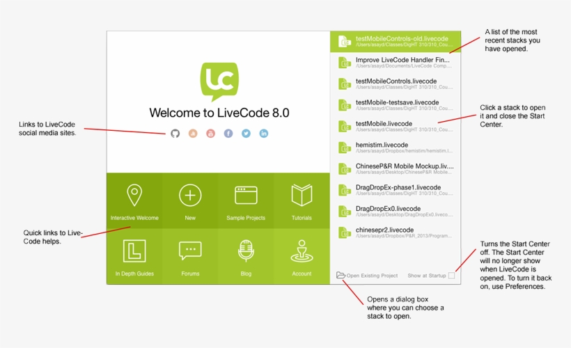 Social Media Links - Livecode - 800x444 PNG Download - PNGkit