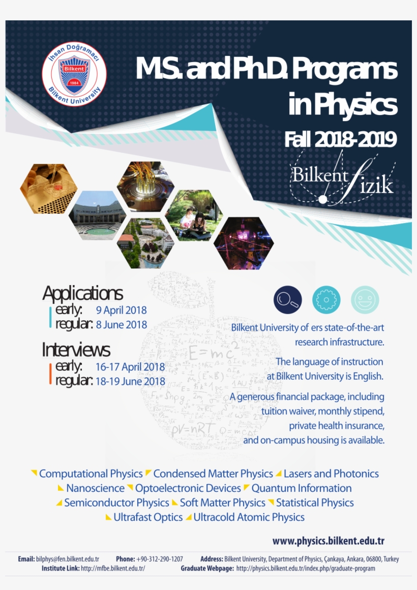 Physics @ Bilkent - Flyer - 1123x1533 PNG Download - PNGkit