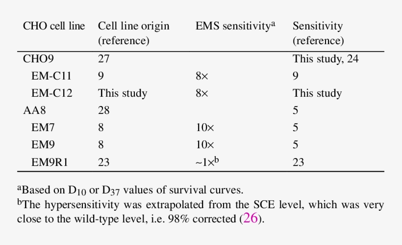 Cho Cell Lines Used In This Study - Number - 749x419 PNG Download - PNGkit