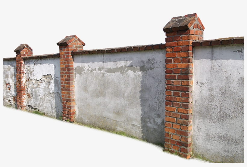 Wall, Building, Isolated, Cut Out, Architecture, Stone - Brick Fence ...