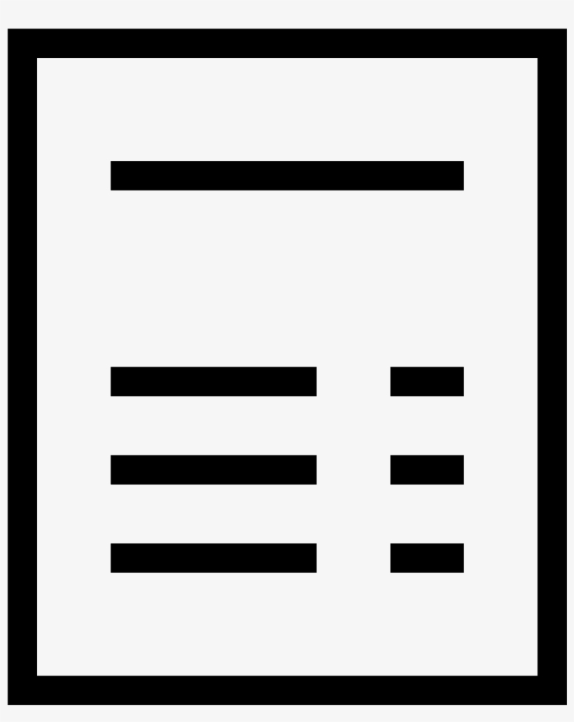 The Bill Icon Is Primarily Comprised Of A Rectangle - Icon - 1600x1600 ...