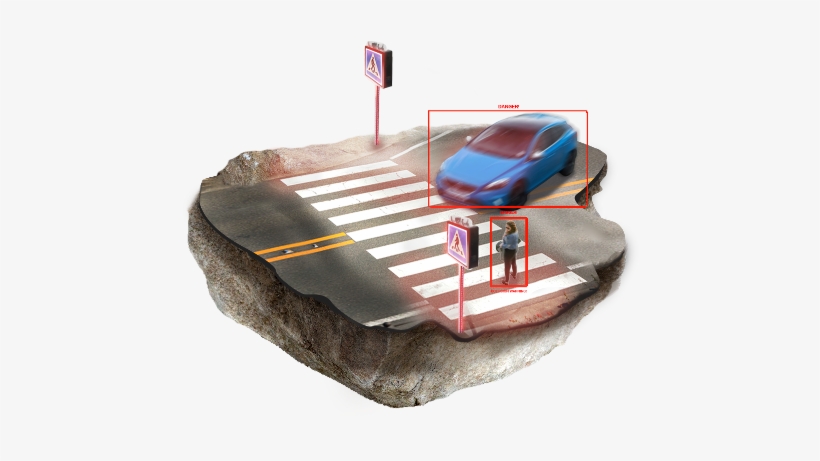 The Company Created The New Smart Pedestrian Crosswalk - 700x539 PNG ...