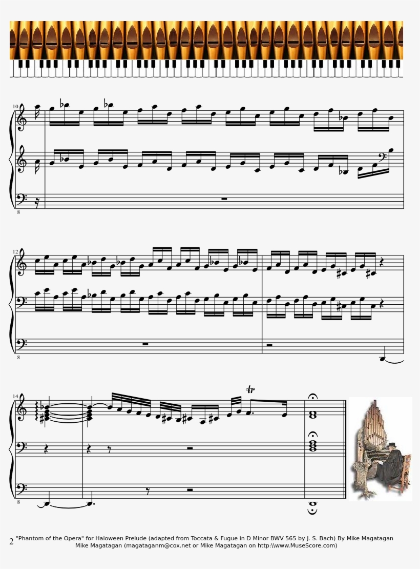 "phantom Of The Opera" For Halloween Prelude Sheet - Sheet Music ...