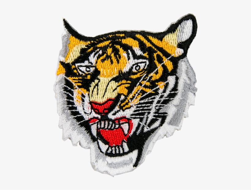 1332 Small Tiger Head Patch - Tiger Head Patch - 600x600 PNG Download ...