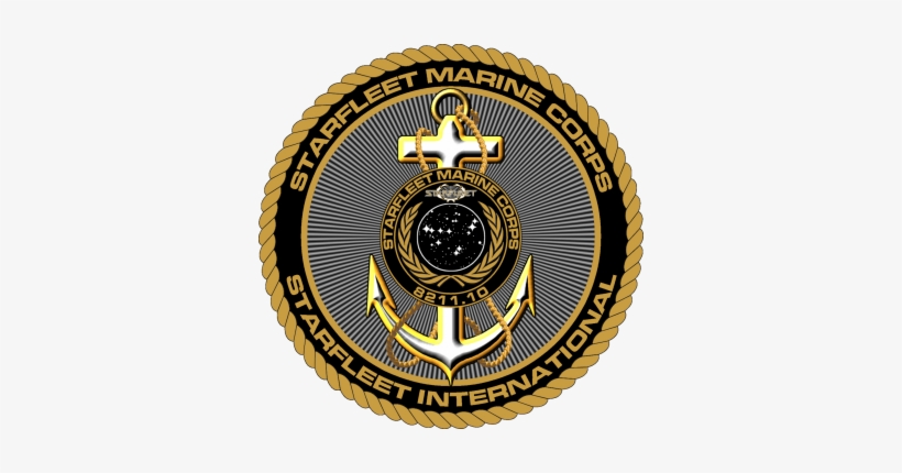 Starfleet Marine Corps Logo - Clock - 350x350 PNG Download - PNGkit