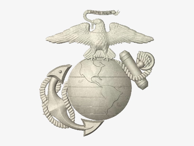 First Marine Corps Emblem - Marine Corp 3d Model - 496x550 PNG Download ...