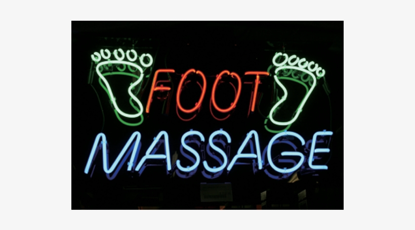 Download Transparent Foot Massage Neon Sign - PNGkit