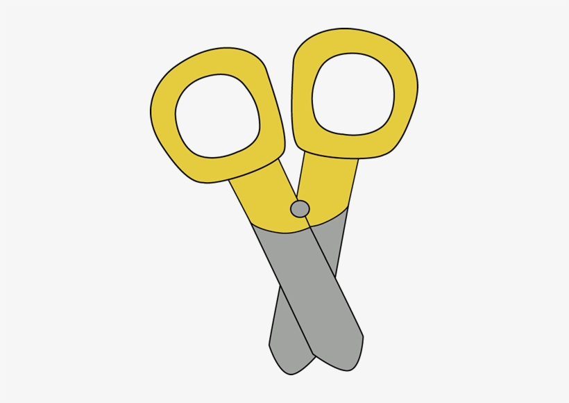 Yellow Scissors Clip Art - My Cute Graphics Cutting - 387x500 PNG ...