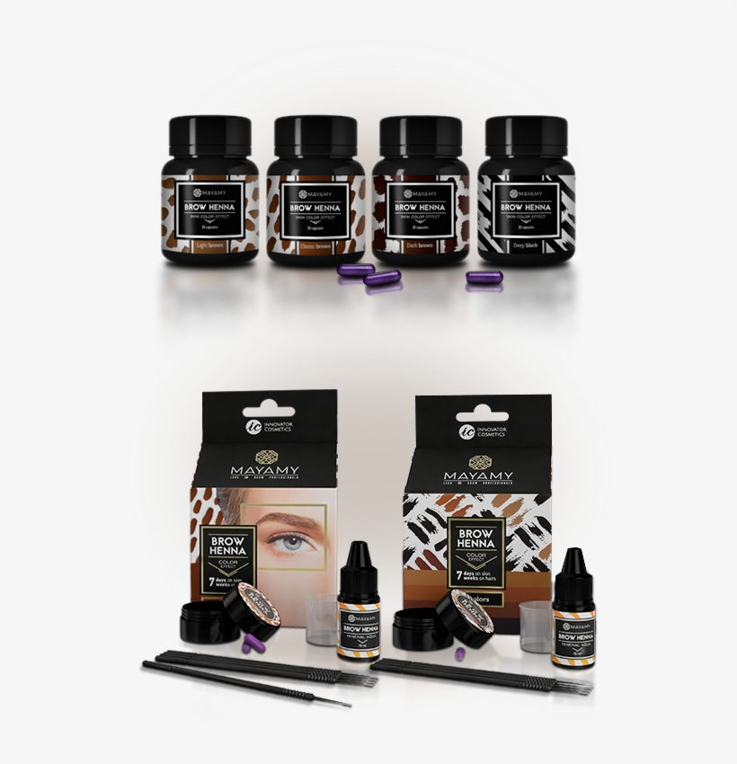 Brow Henna Professional Mayamy - Mayamy Henna - 600x900 PNG Download ...