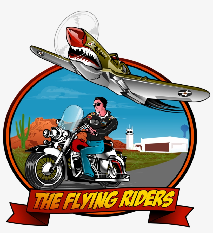The Flying Riders Logo Design - Cartoon - 1000x1040 PNG Download - PNGkit