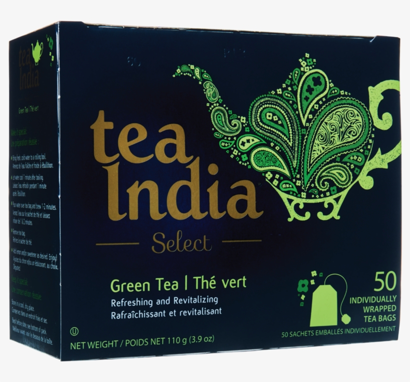 Select Green Tea Bags - Tea India Select Tea Bags - 1024x1024 PNG ...