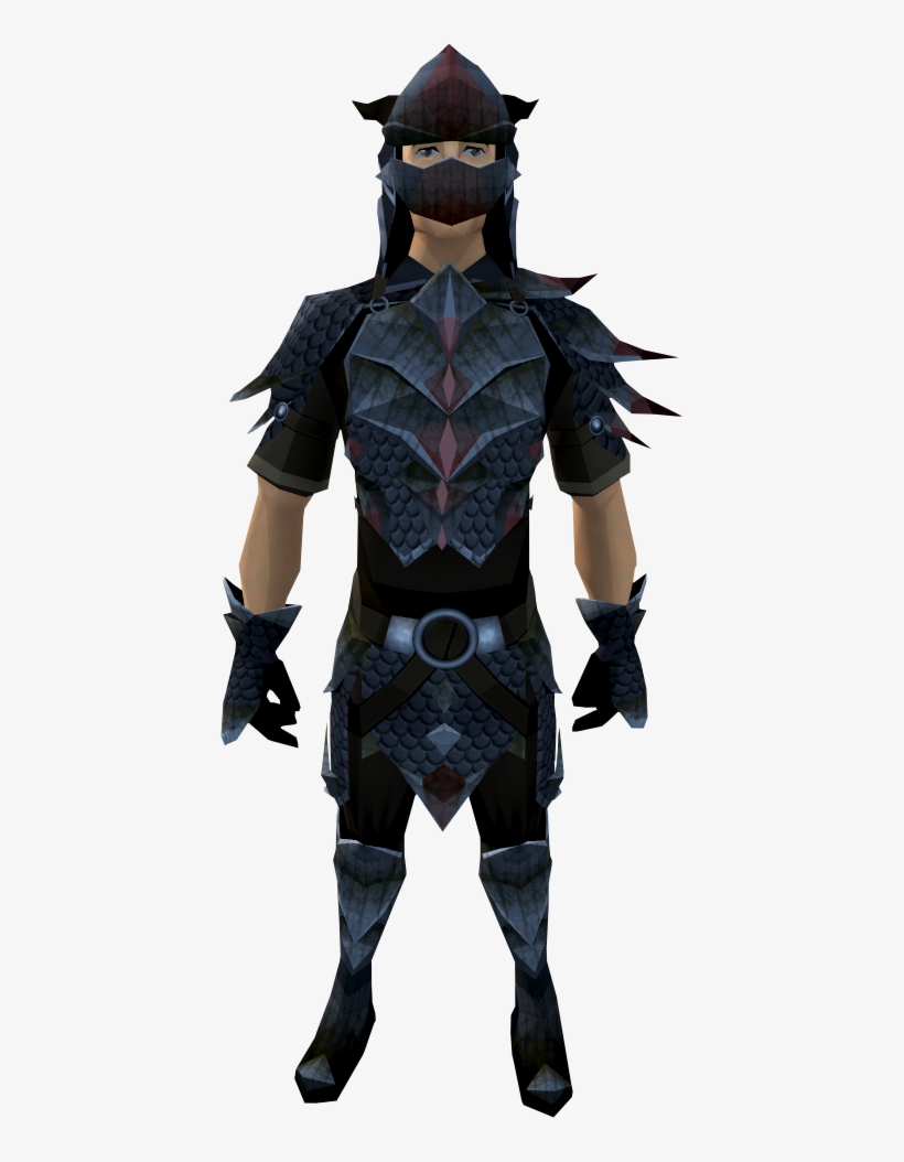 Runescape Black D Hide - 419x974 PNG Download - PNGkit