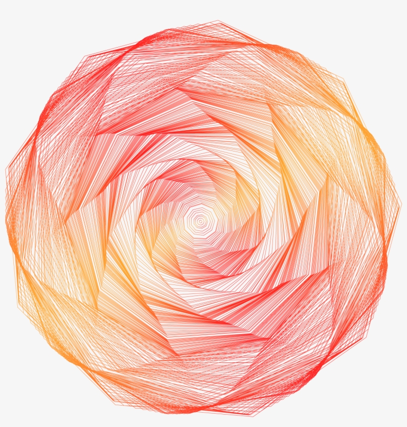 Irregular Spiral Gradient Rose Png And Vector Image - Woolen ...