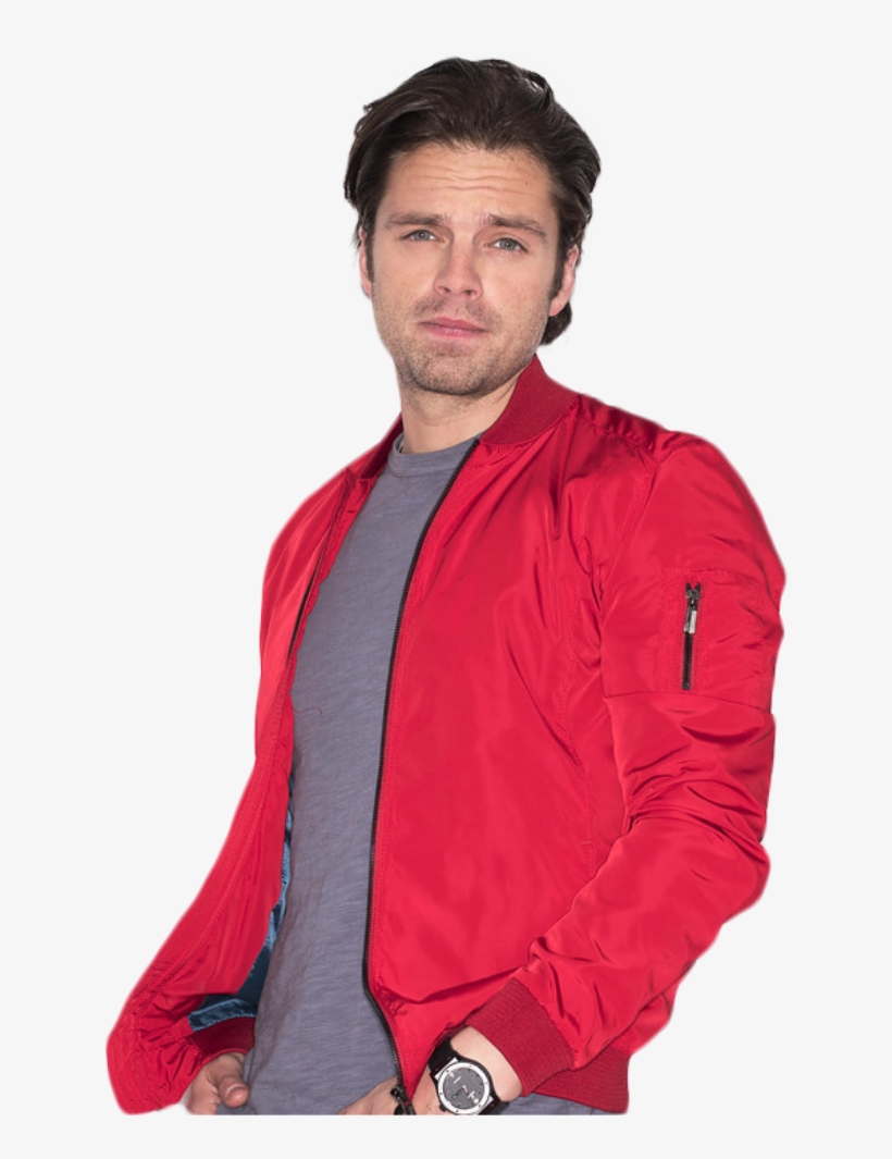 Sebastian Sticker - Sebastian Stan Bomber Jacket - 1024x1024 PNG ...
