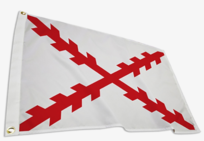 Spanish Cross Flag - Burgundy Cross Flag - 1944x1296 PNG Download - PNGkit