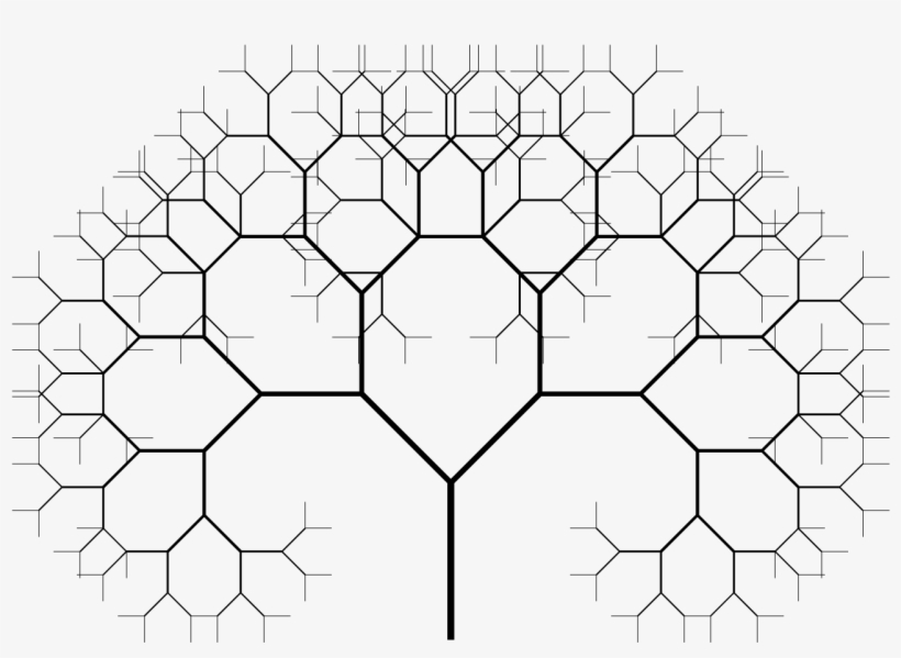 Tree 1 - Fractal Png - 1300x894 PNG Download - PNGkit