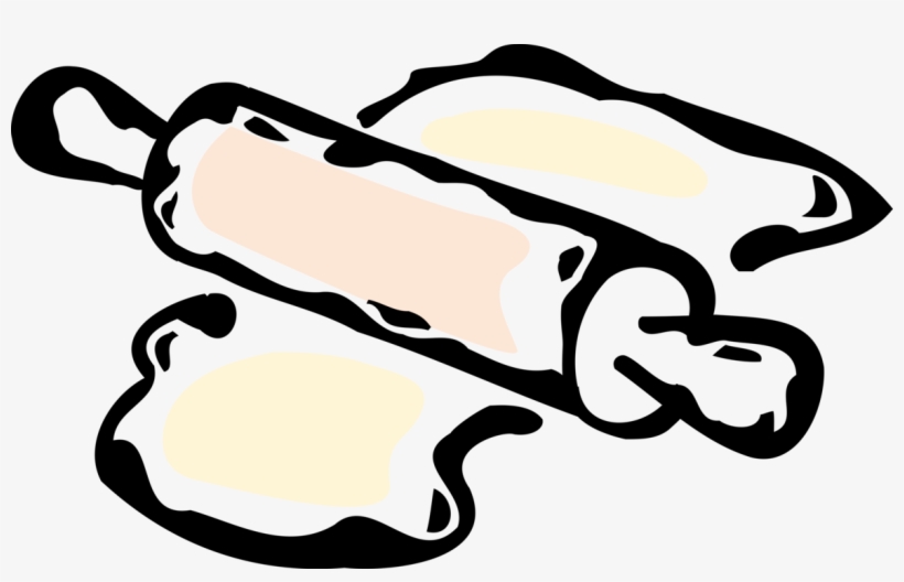 Vector Illustration Of Kitchen Baking Rolling Pin Shapes - 1175x700 PNG ...
