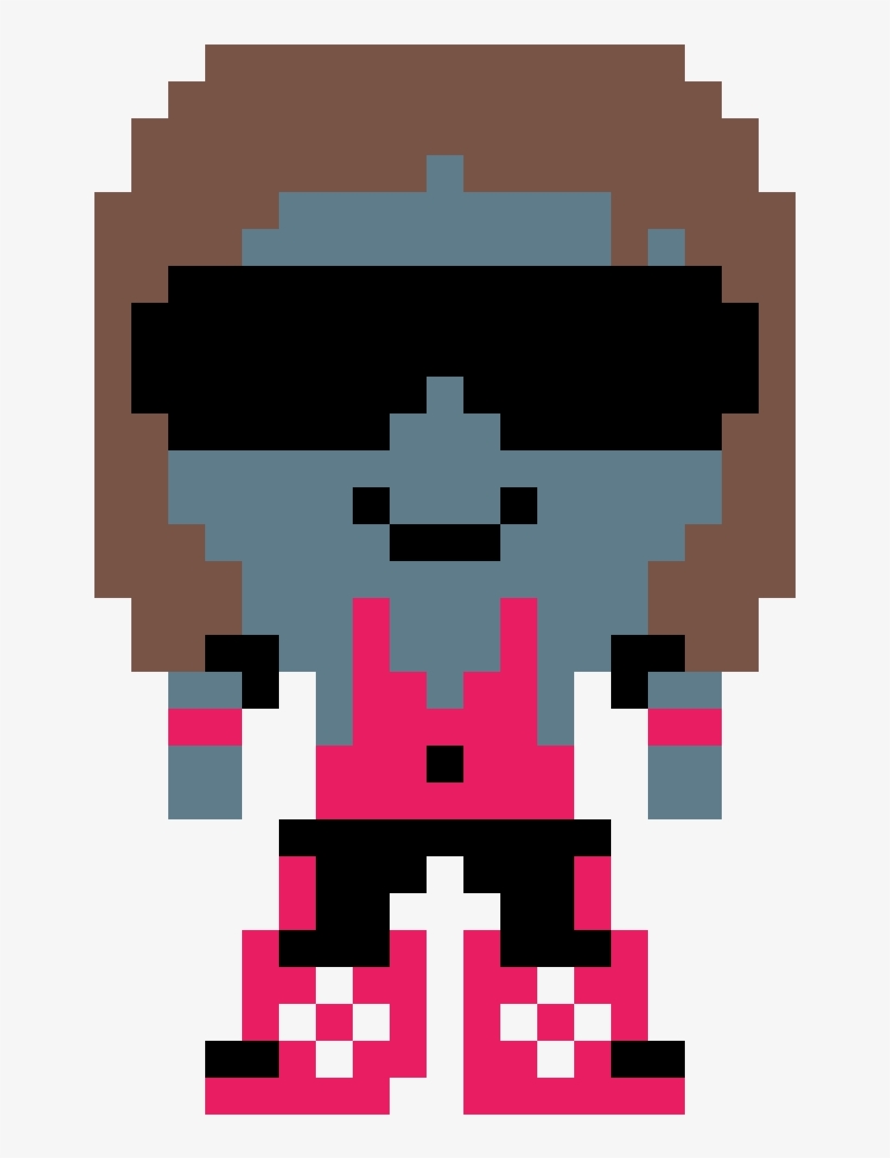 Bret "hitman" Hart - Deadpool Logo Pixel Art - 1190x1190 PNG Download ...