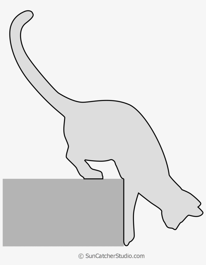 Cat Climbing Down