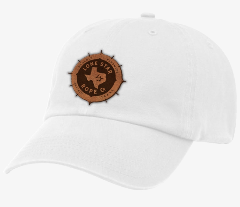 Round Leather Patch White - Baseball Cap - 1000x1000 PNG Download - PNGkit