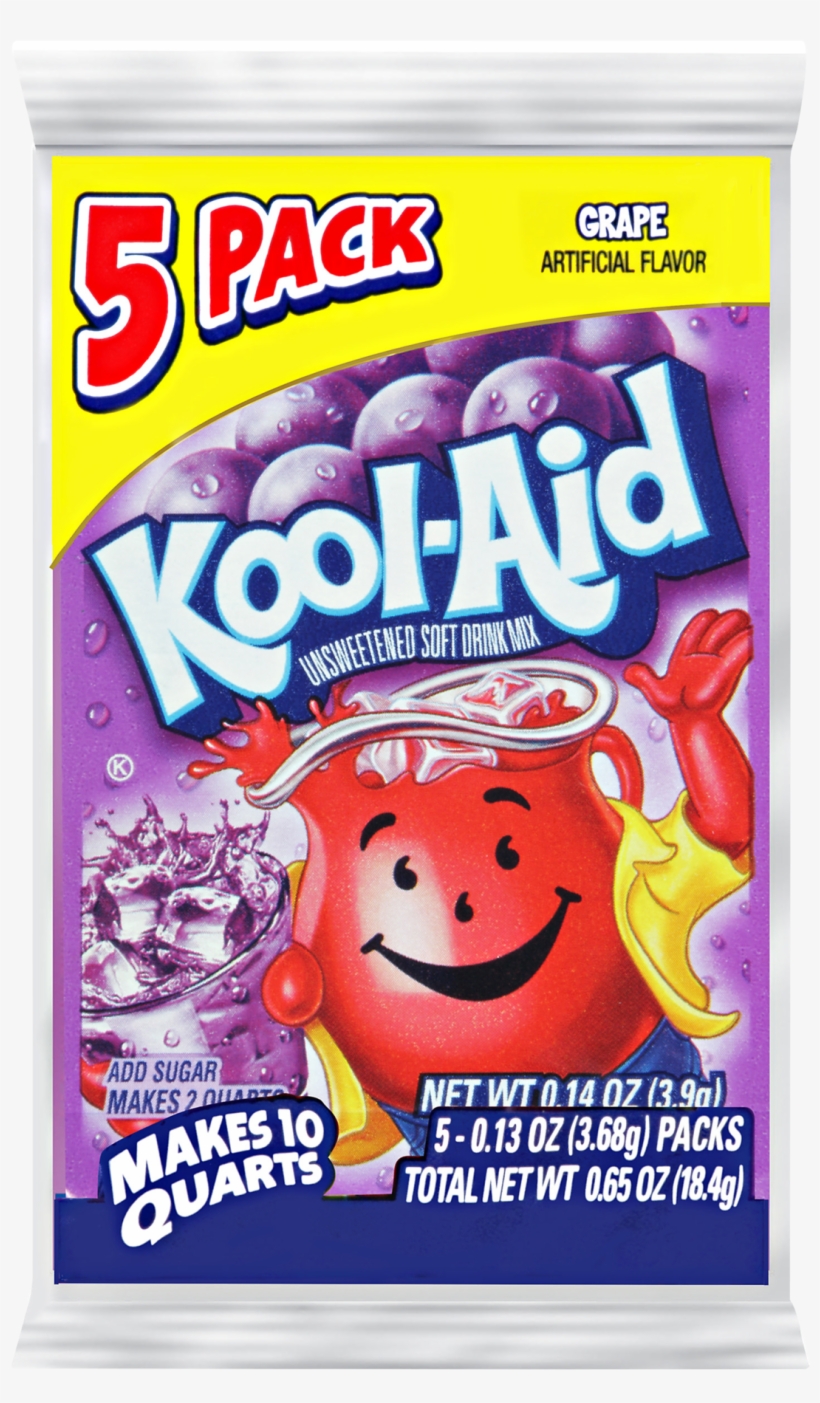 Kool-aid Unsweetened Grape Powdered Soft Drink - Grape Kool Aid Packet ...