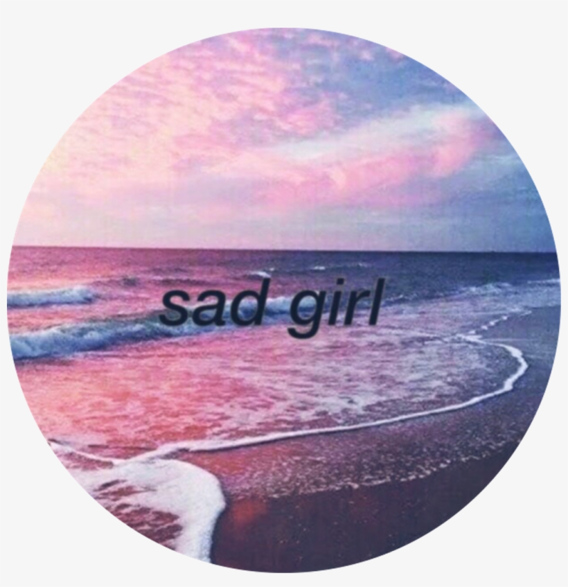 Download Transparent Tumblr Interesting Sad Girl Beach Waves Freetoedit ...