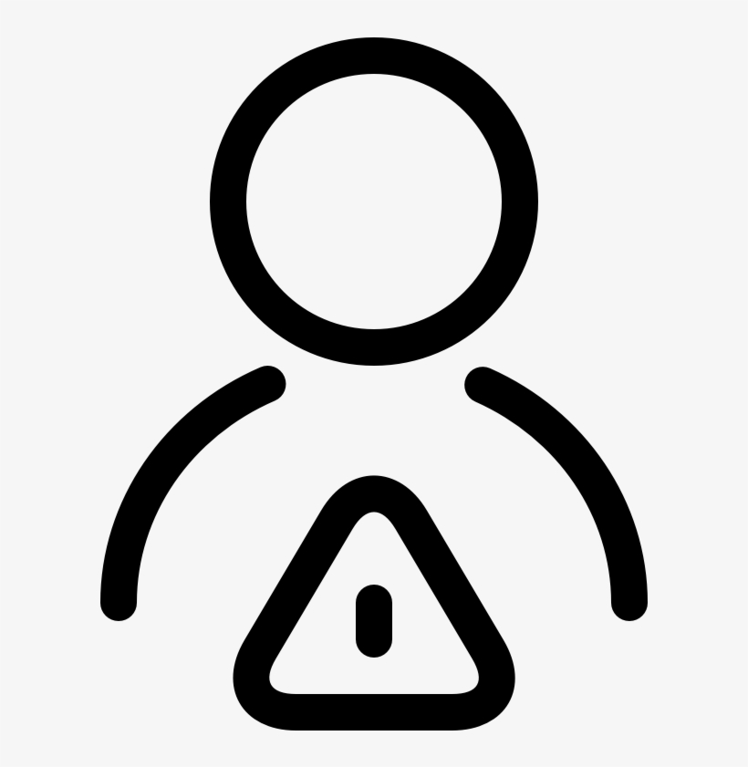User Warning Icon - Circle - 960x960 PNG Download - PNGkit