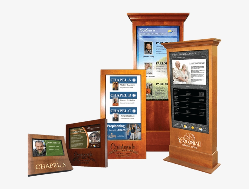 Digital Signage Wood Frame - 638x541 PNG Download - PNGkit