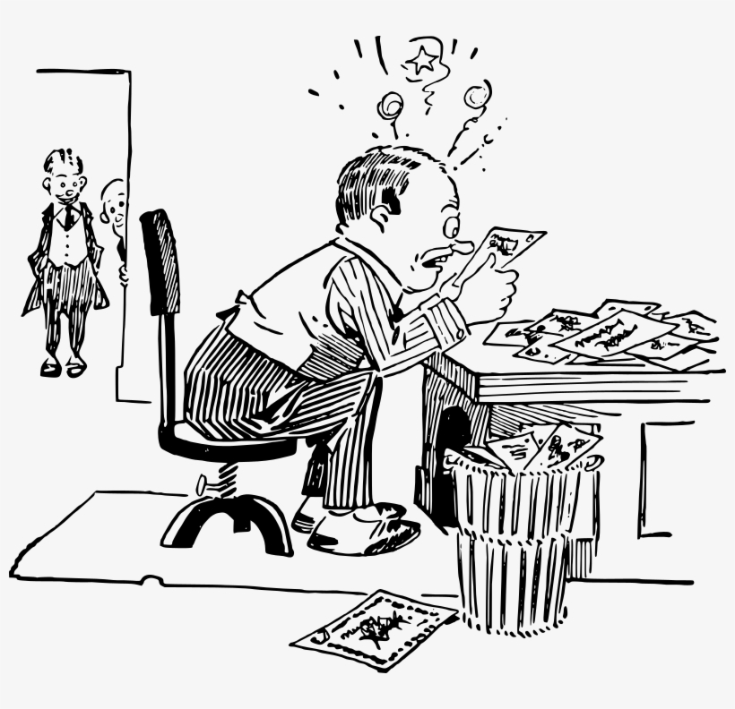 Shocked Boss - Drawing - 800x712 PNG Download - PNGkit