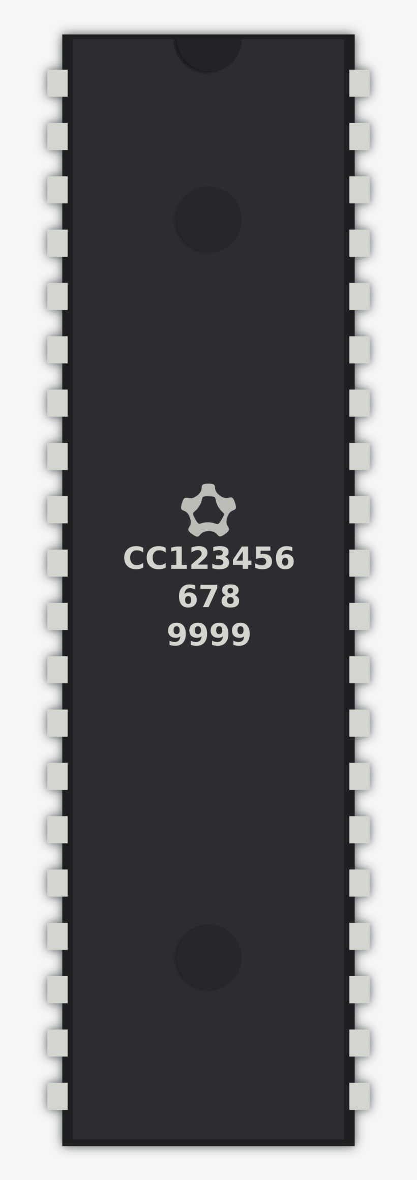 This Free Icons Png Design Of Generic 40-pins Ic - 800x2400 PNG ...