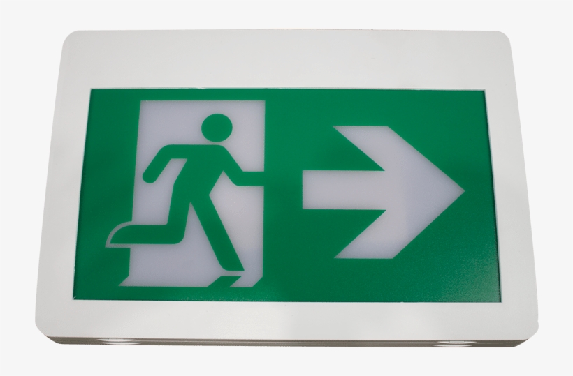 Premise Led Self Powered Running Man Exit Sign Plastic - Emergency Exit ...