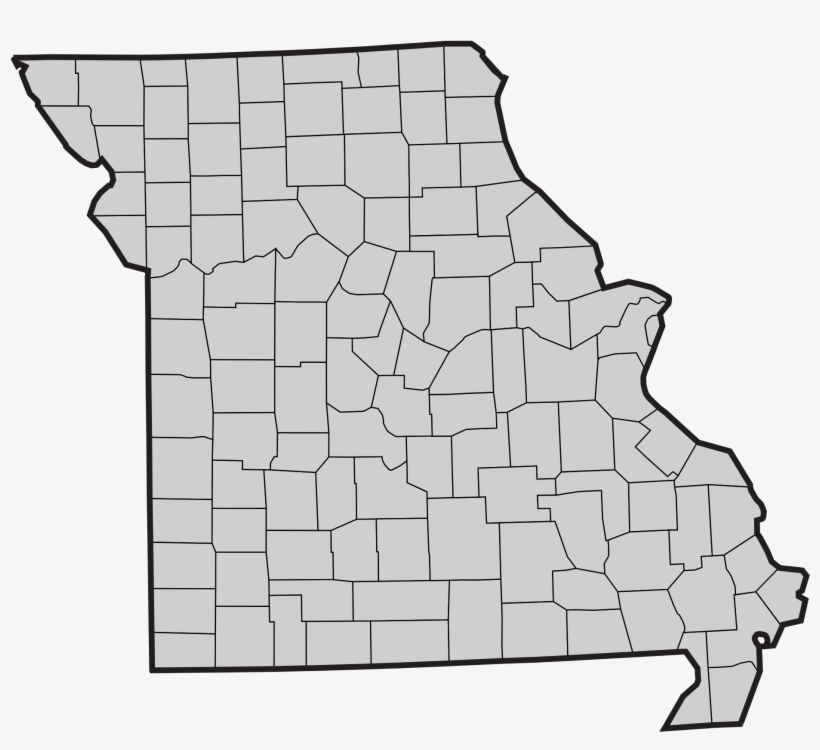 Open - Missouri Counties Blank Map - 2000x1742 PNG Download - PNGkit