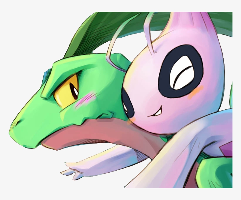 Pokémon Mystery Dungeon - Celebi Shiny X Grovyle - 762x600 PNG Download ...