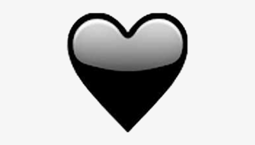 Heart Sticker - Black Love Heart Emoji - 1024x827 PNG Download - PNGkit