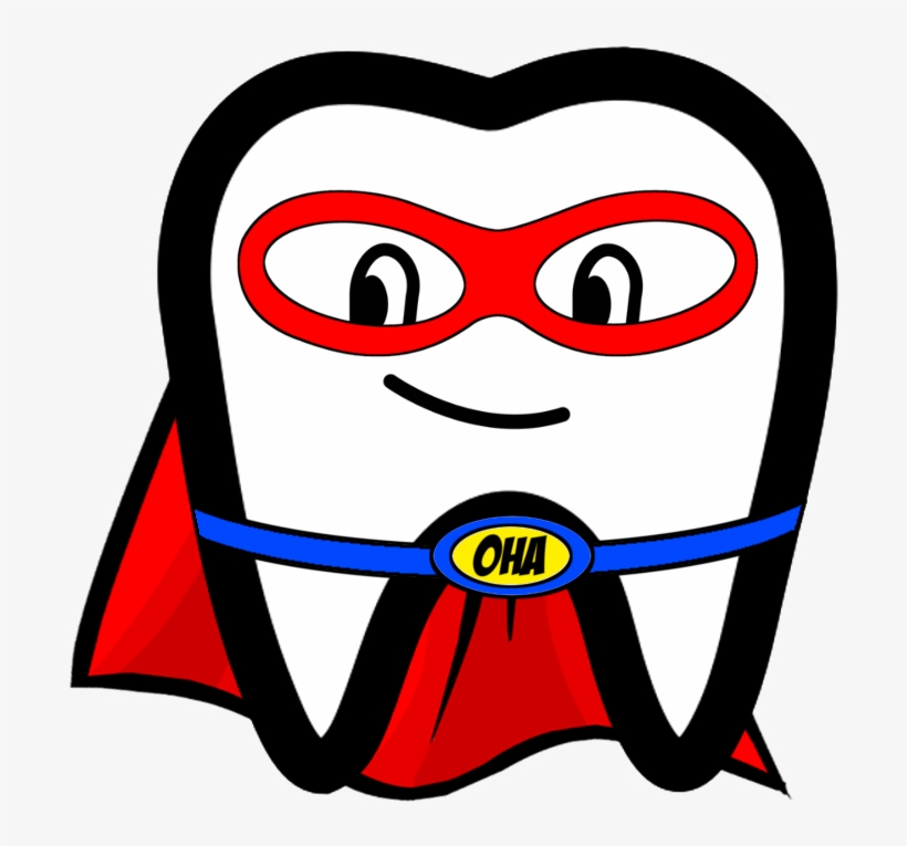 Tooth Superhero In Mask In Cape - Superhero Tooth - 750x750 PNG ...