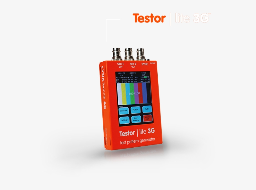 Audio And Video - Lynx Technik Ag Ptg 1802 Testor Lite 3g-sdi Test ...