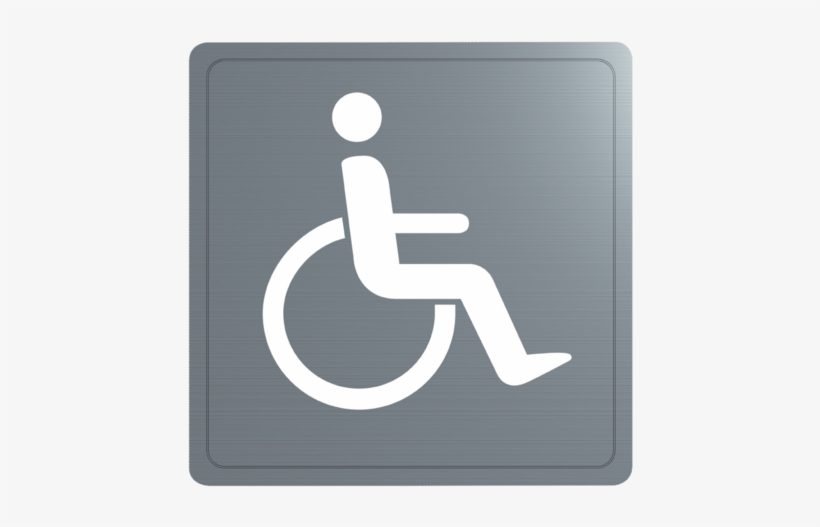 304 Stainless Steel Disabled Toilet Sign - 残疾 人 标志 - 600x600 PNG ...