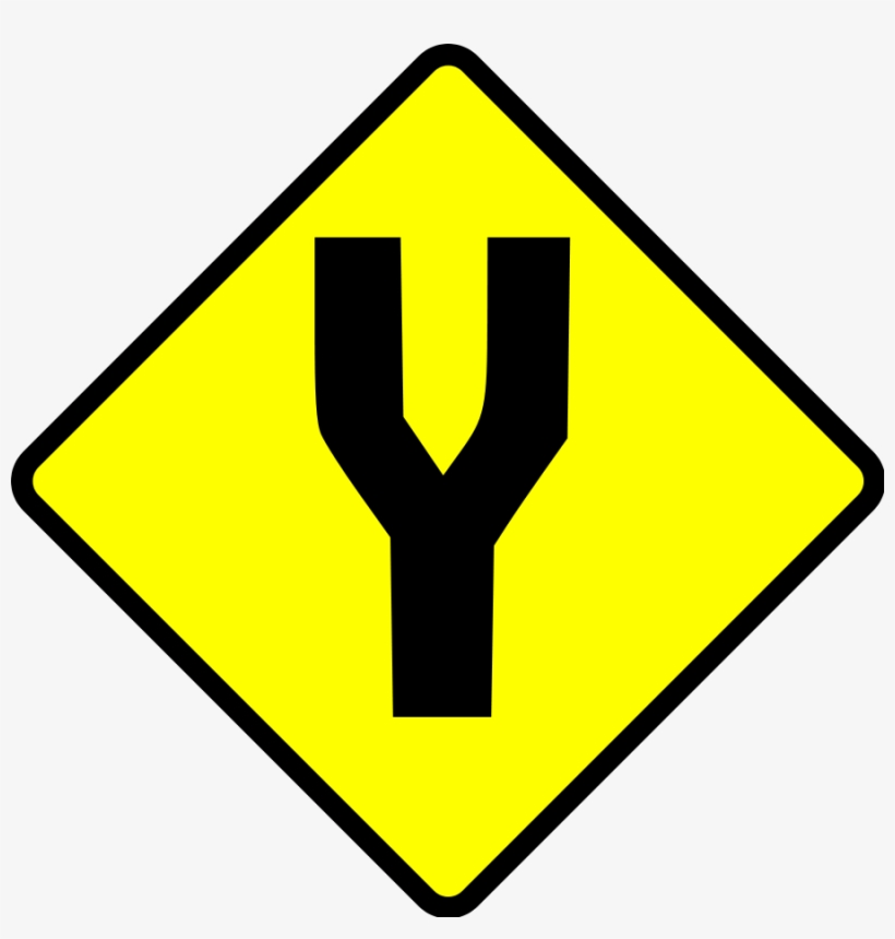 Winding Road Sign Clipart 5 By Lisa - Road Signs Y Shape - 600x600 PNG ...