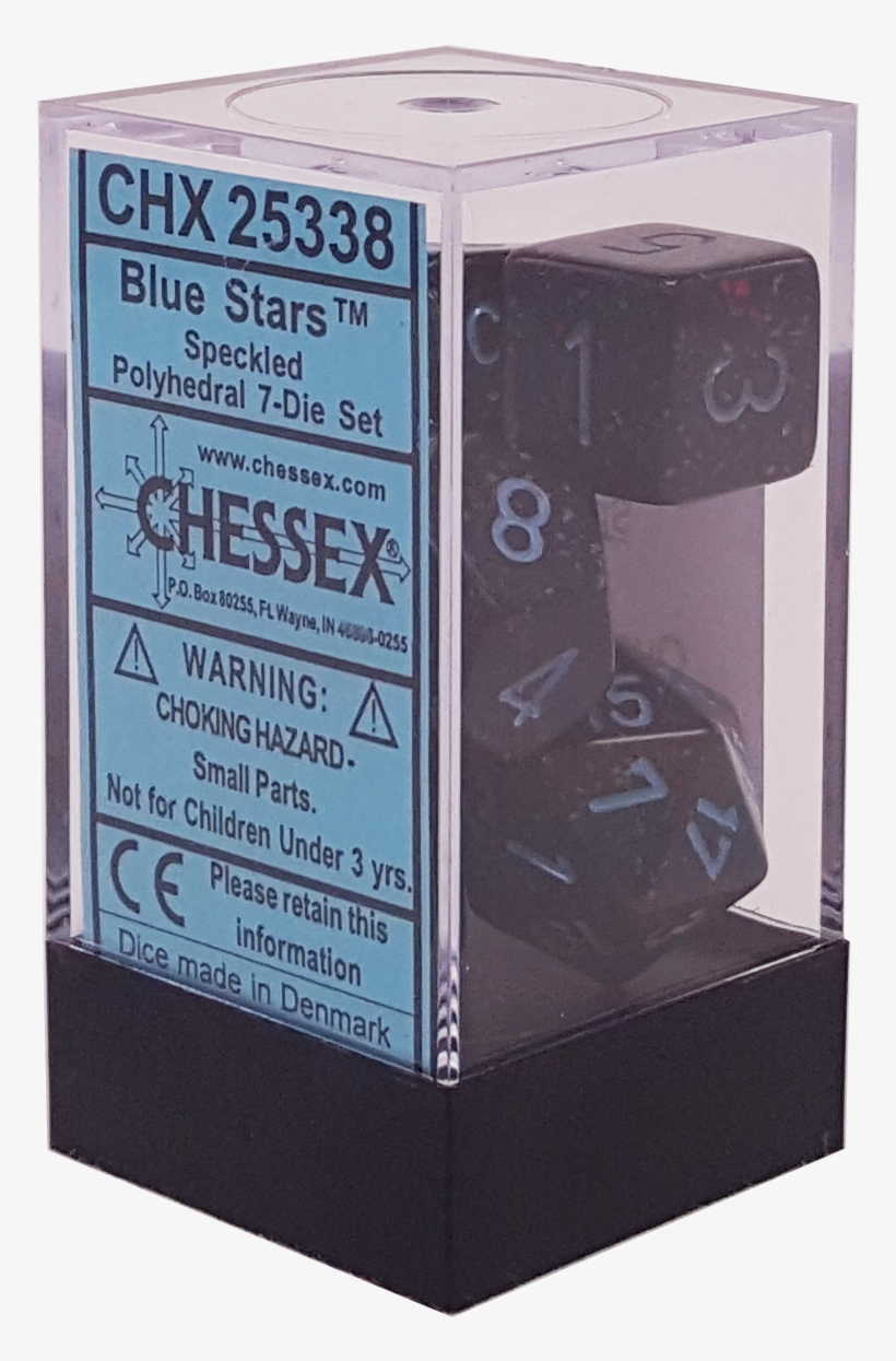 Speckled Blue Stars Polyhedral - D7-die Set Dice Opaque Polyhedral Blue ...