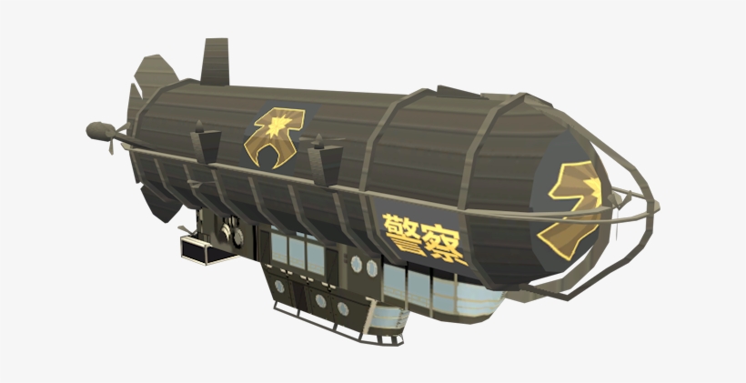 Future Industries Police Airship - Airship - 750x650 PNG Download - PNGkit