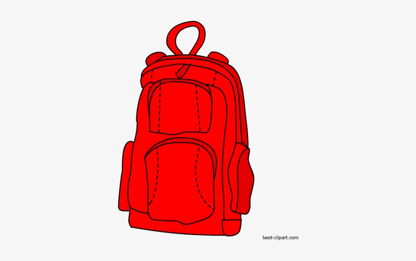 Red School Bag Free Clip Art - School - 450x450 PNG Download - PNGkit