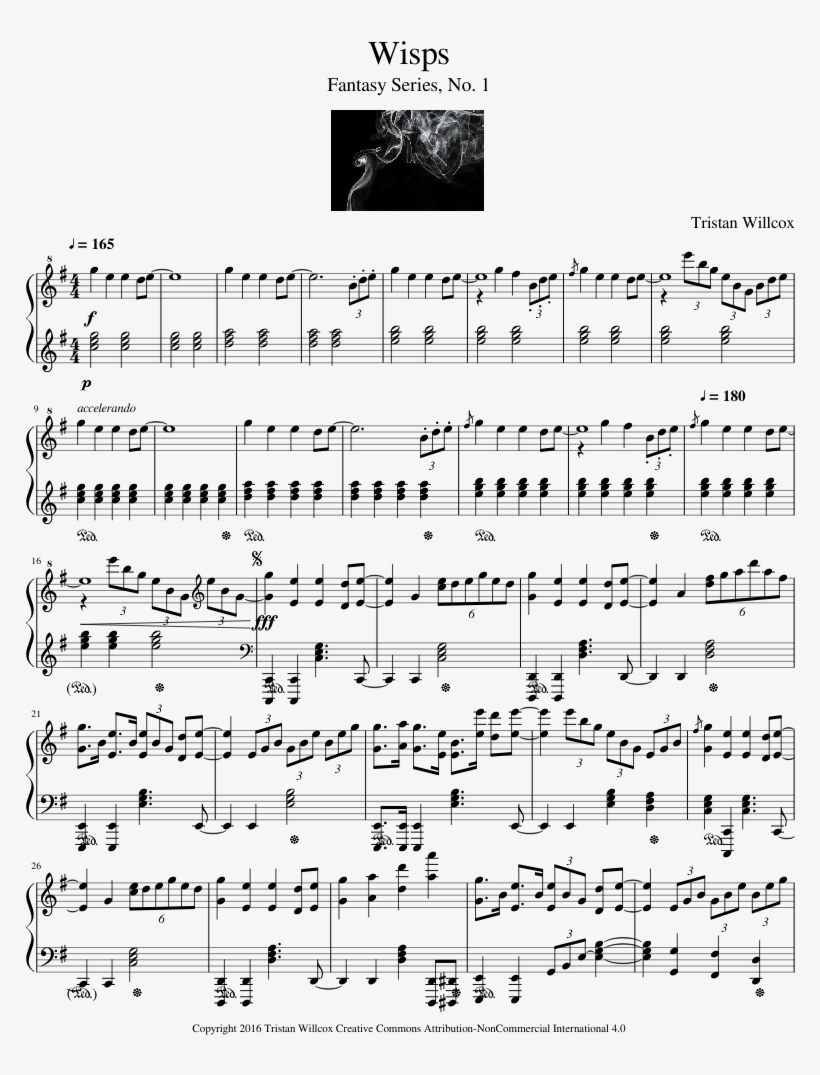 Wisps Sheet Music Composed By Tristan Willcox 1 Of - Wisp Sings Sheet ...
