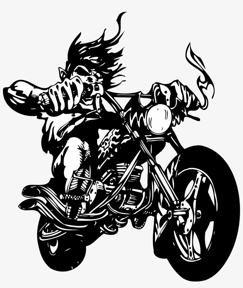 Wall Decal Sticker Motorcycle Label - Ghost Rider Vector Free ...