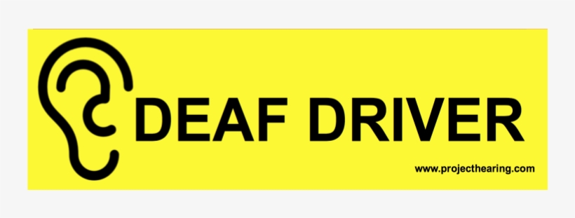 Download Transparent Deaf Driver Sticker - Riverbend Food Bank - PNGkit
