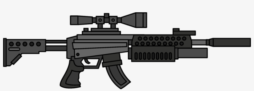 Sniper Clipart Machine Gun - Armas En 2d - 1024x320 PNG Download - PNGkit
